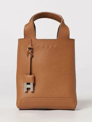 Hogan Grained Leather Handbag - Red