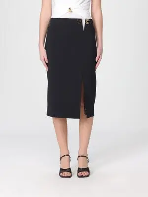 Elisabetta Franchi Logo Pencil Skirt - Black