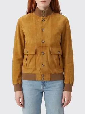 VALSTAR Suede Bomber Jacket - Beige