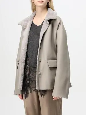DESA 1972 Shearling Lined Leather Coat
