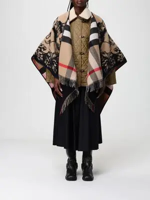 Burberry Double Wool Cape - Beige