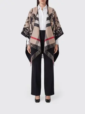Burberry Double Wool Cape - Beige
