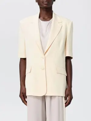 HANITA Crepe Single-breasted Blazer - Yellow