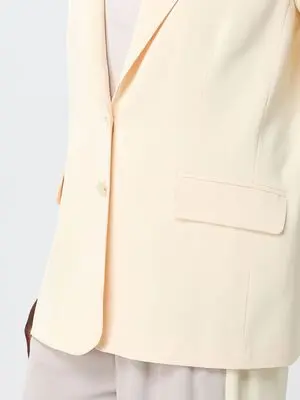 HANITA Crepe Single-breasted Blazer - Yellow