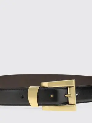 Versace Smooth Calf Leather Belt With Medusa Buckle - Black 1