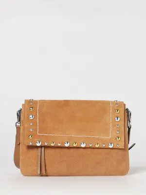 GIANNI CHIARINI Elisa Suede Bag With Studs And Embroidery