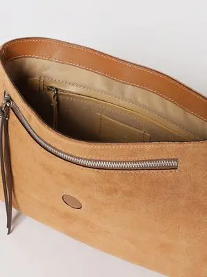 GIANNI CHIARINI Elisa Suede Bag With Studs And Embroidery