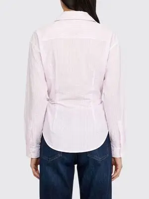 DIESEL® Cotton Poplin Wrap Shirt - Pink