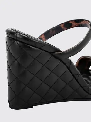 Philipp Plein Studded Leather Wedge Sandals