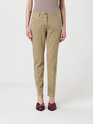 MASON'S Stretch Cotton Slim Fit Trousers - Beige