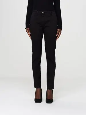 MASON'S Stretch Cotton Slim Fit Trousers - Black