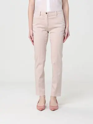 MASON'S Stretch Cotton Slim Fit Trousers Pink