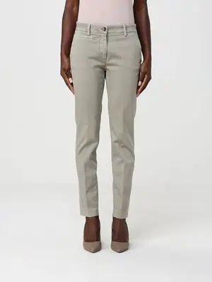 MASON'S Stretch Cotton Slim Fit Trousers - Sage