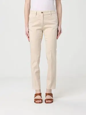 MASON'S Stretch Cotton Slim Fit Trousers - White 1