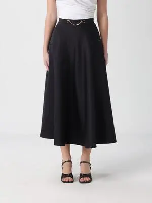 Elisabetta Franchi Satin Skirt - Black