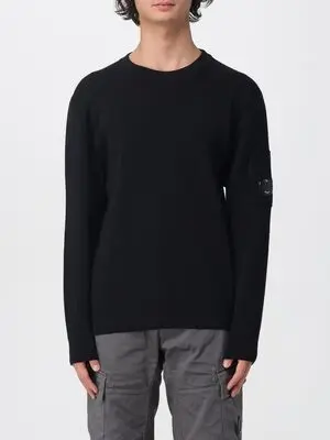 C.P. COMPANY Crew Neck Jumper With Lens Detail