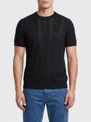 PAOLO PECORA Cotton Crew Neck Sweater - Black