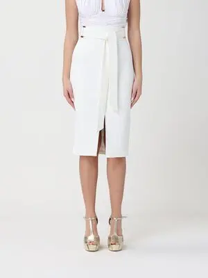 Elisabetta Franchi Viscose Skirt - Ivory