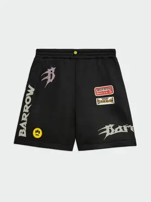 BARROW Printed Technical Fabric Sport Shorts