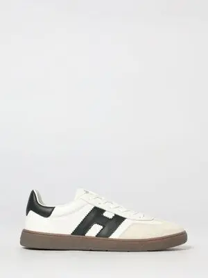 Hogan Leather And Suede Low Top Sneakers With Logo Detail