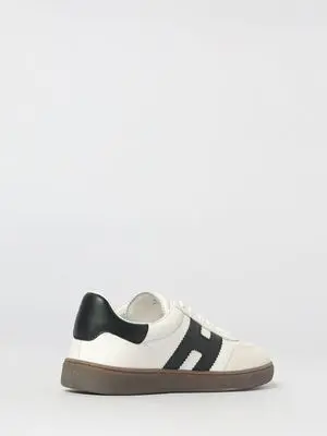 Hogan Leather And Suede Low Top Sneakers With Logo Detail