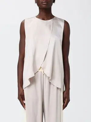 HANITA Viscose Sleeveless Top - Beige
