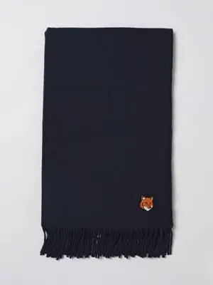 Maison Kitsuné Virgin Wool Scarf - Blue
