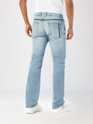 BILLIONAIRE Straight Leg Jeans - Sky Blue