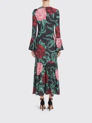 La DoubleJ Alba Stretch Viscose Dress With Floral Print