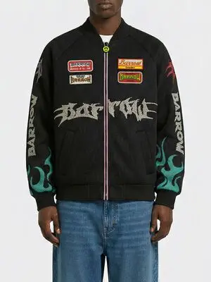 BARROW Printed Mesh Bomber Jacket