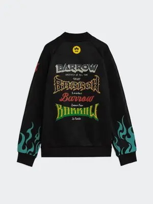 BARROW Printed Mesh Bomber Jacket