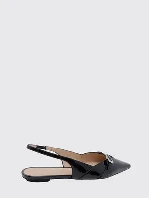 STUART WEITZMAN Patent Leather Slingback Ballerinas