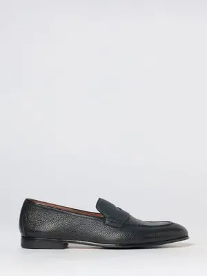 DOUCAL'S Grained Leather Loafers - Blue