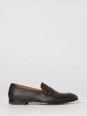DOUCAL'S Grained Leather Loafers - Dark