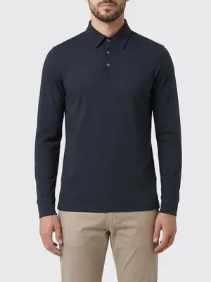 ZANONE Cotton Polo Shirt - Blue