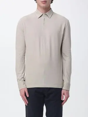 ZANONE Cotton Polo Shirt - Brown
