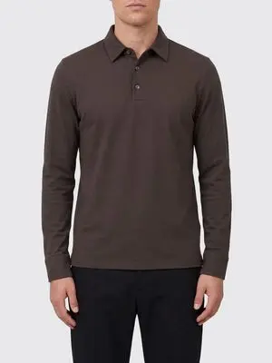 ZANONE Cotton Polo Shirt - Dark