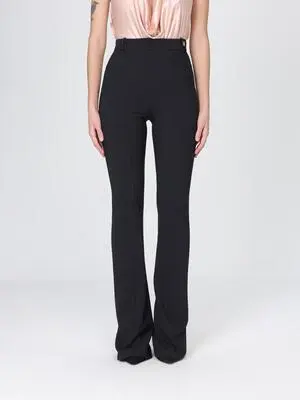 Elisabetta Franchi Crepe Trousers - Black