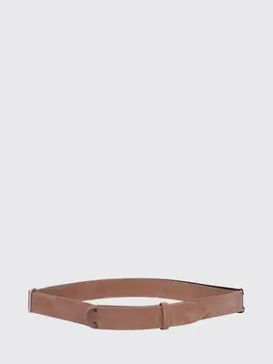 Orciani Nobuckle Suede Belt - Beige