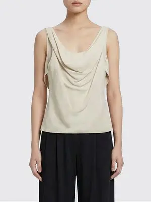 Brunello Cucinelli Linen Blend Top - Cream