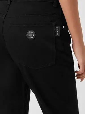 Philipp Plein Black Denim Straight Leg Jeans