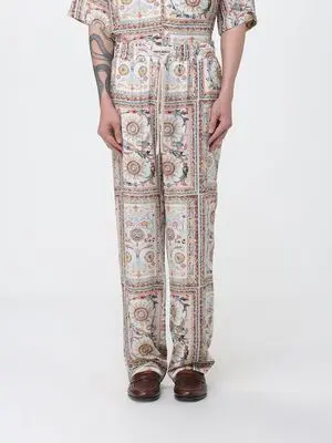 Just Cavalli Printed Viscose Trousers - Brown