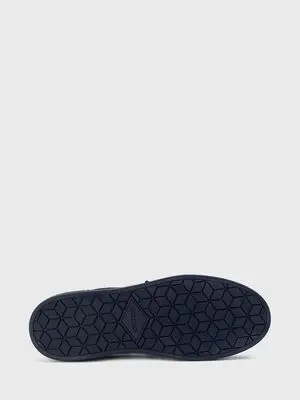 DOUCAL'S Technical Crochet Fabric And Leather Sneakers - Blue