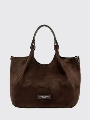 GIANNI CHIARINI Suede Handbag - Coffee