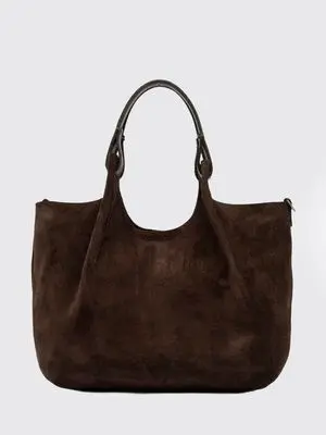 GIANNI CHIARINI Suede Handbag - Coffee