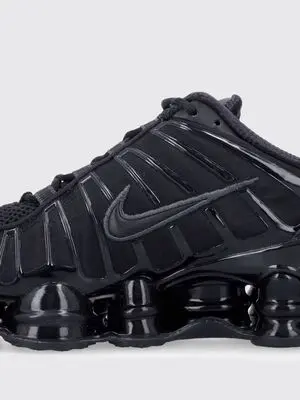Nike Mesh And Rubber Shox Tl Sneakers - Black