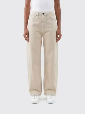 SEMICOUTURE Wide Leg Cotton Denim Jeans