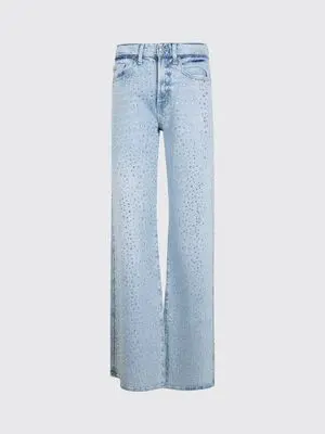 7 For All Mankind Embellished Wide Leg Jeans