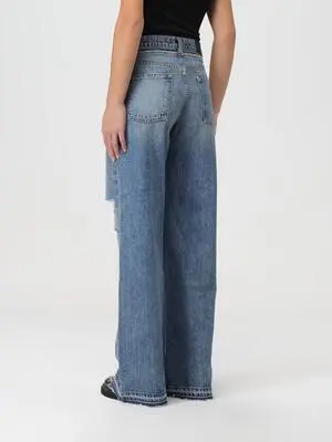 Amiri Distressed Wide-leg Jeans