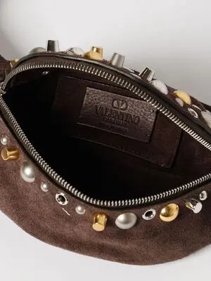 Valentino Garavani Studded Suede Crossbody Bag